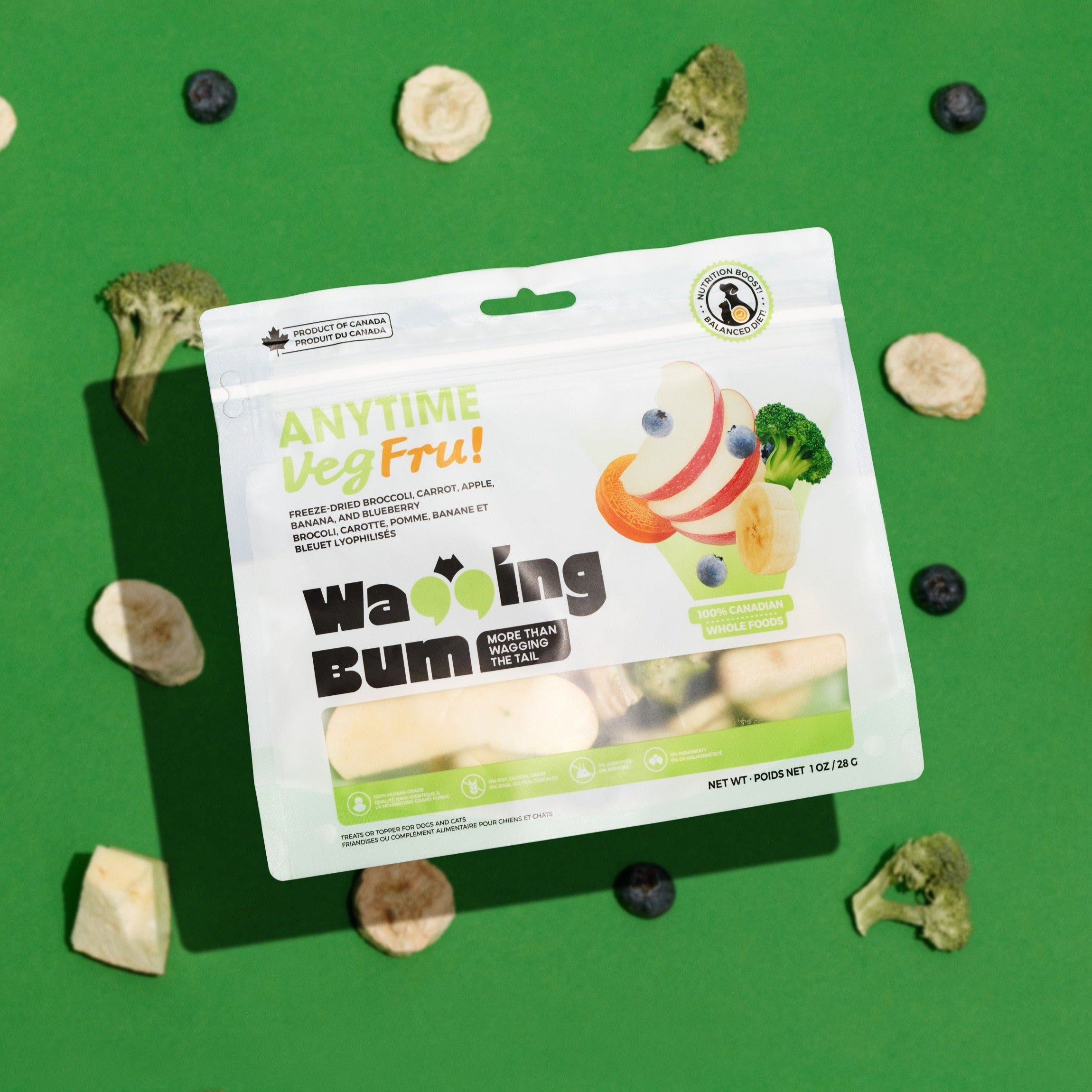 ANYTIME VegFru! Freeze-dried Veggies and Fruits – WAGGING BUM PET